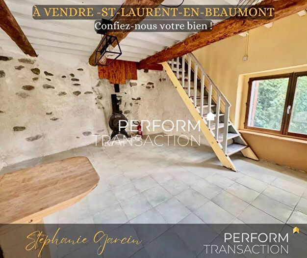 Maison à vendre - Saint-Laurent-en-Beaumont - 2 pièces - 1 chambre