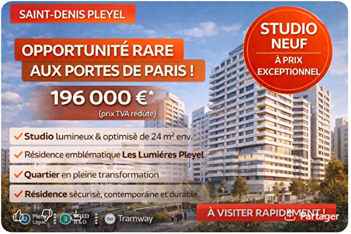 Saint-Denis, Porte de Paris, Stade de France : Maison 1 pièce à vendre