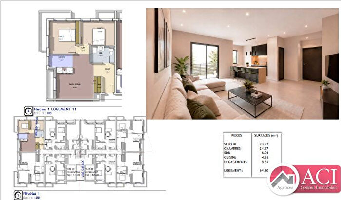 Méru : Appartement 3 pièces à vendre