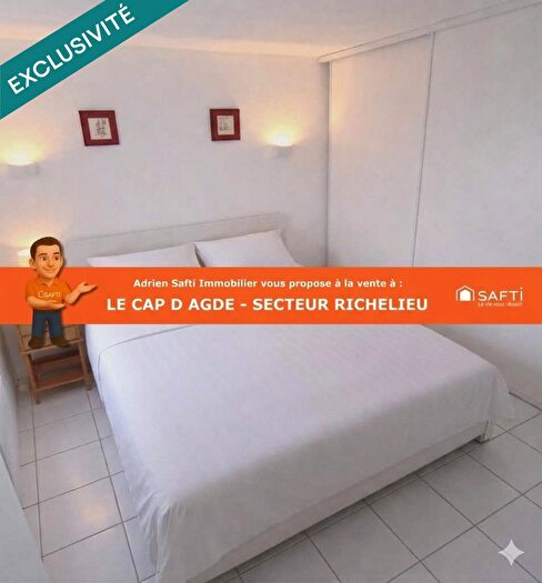 Appartement à vendre - Agde, Le Cap dAgde - 2 pièces - 1 chambre